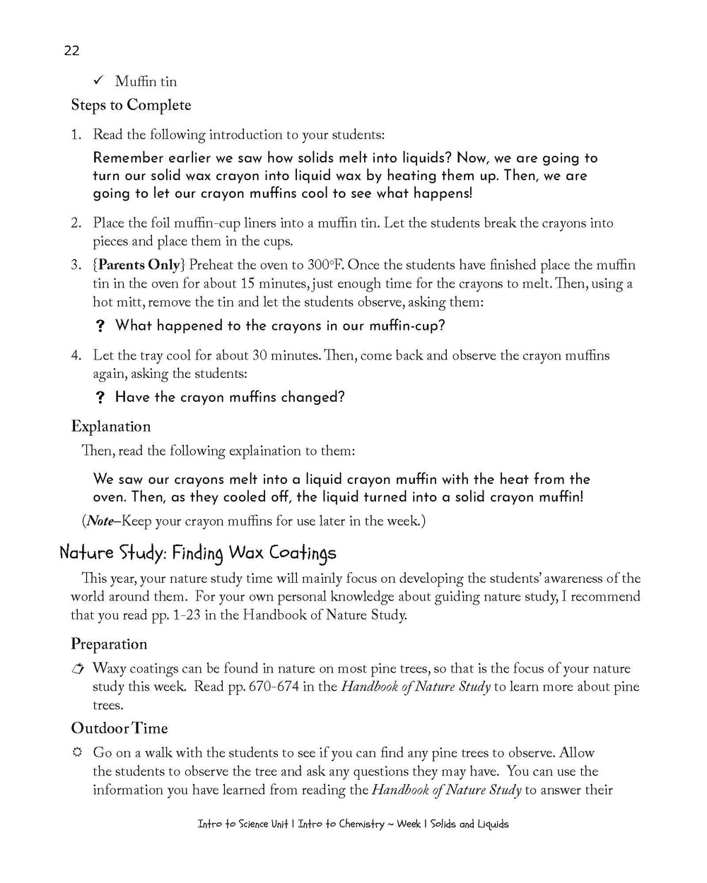 Explore the Intro to Science Teacher Guide | Elemental Science