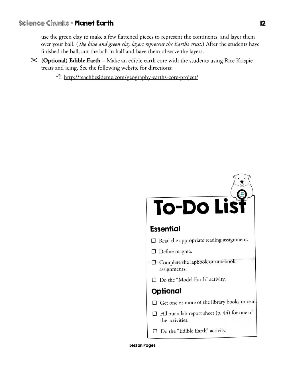 Explore Science Chunks Planet Earth Unit