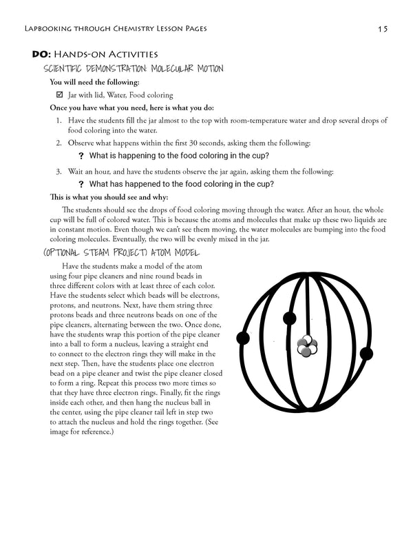 Lapbooking through Chemistry with the Sassafras Twins ...