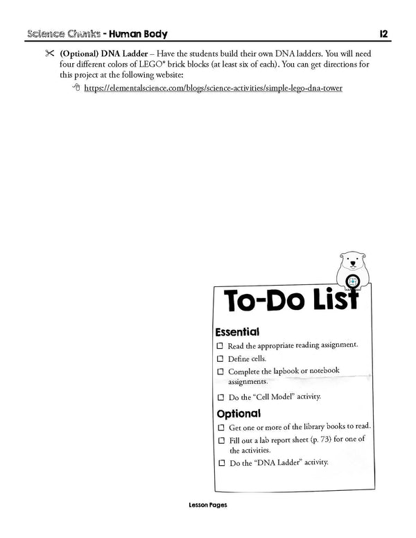 Science Chunks Human Body Unit | Elemental Science